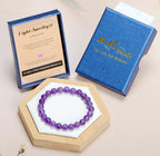 natural amethyst bracelet for stress relief