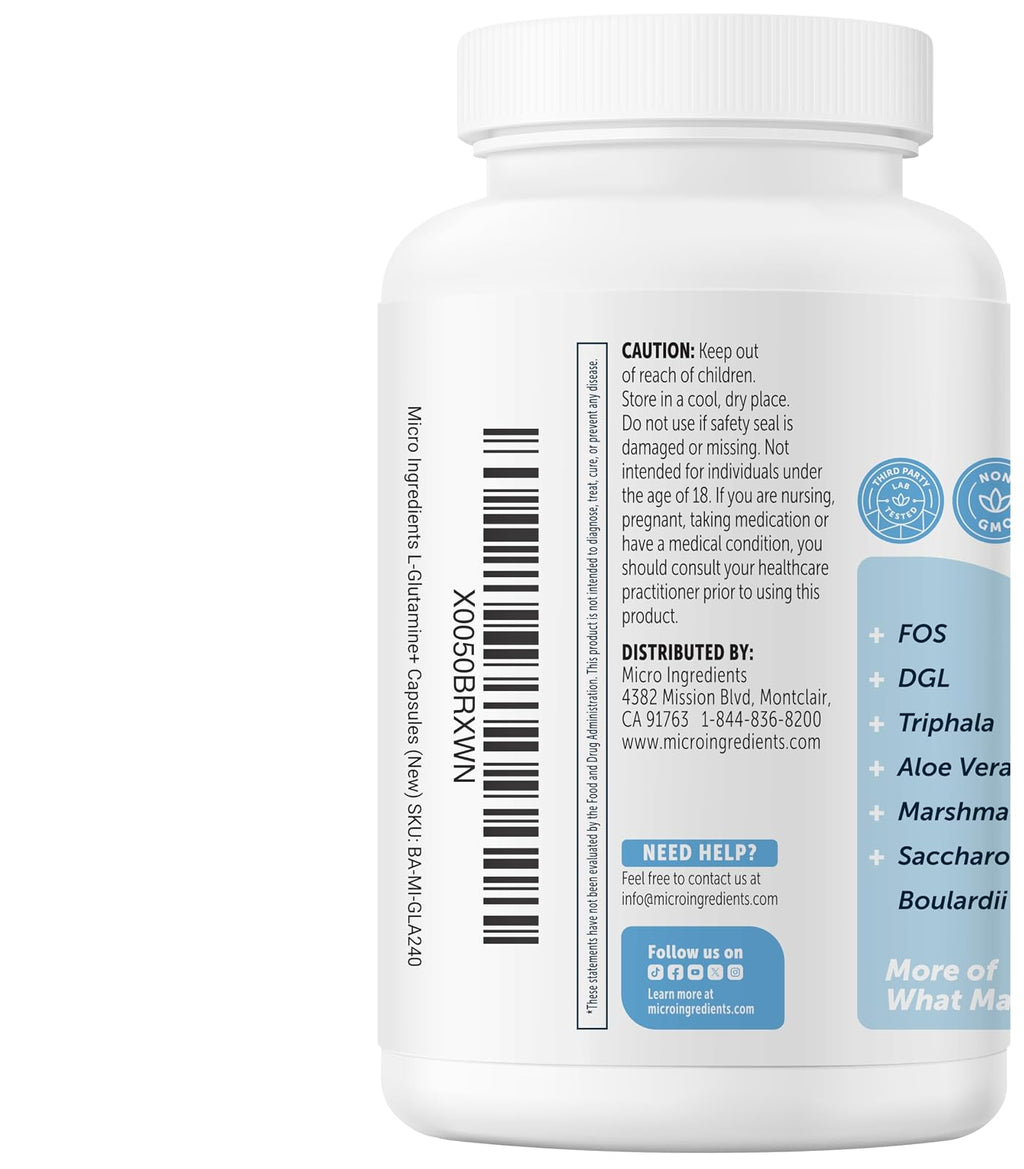 Natural amino acid L-Glutamine benefits