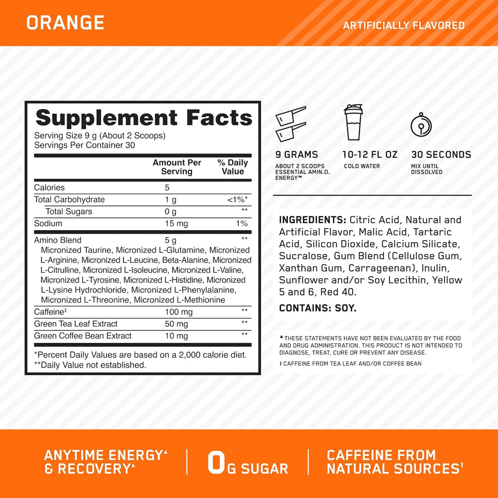 natural amino acids for recovery