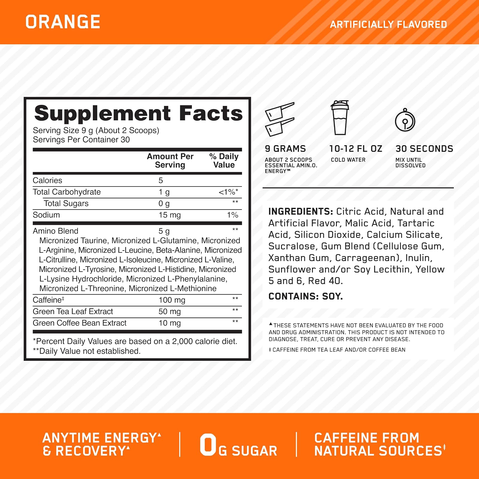natural amino acids for recovery