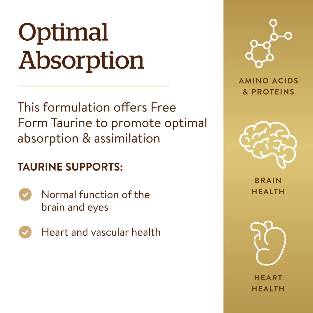 natural amino acids in Solgar Taurine