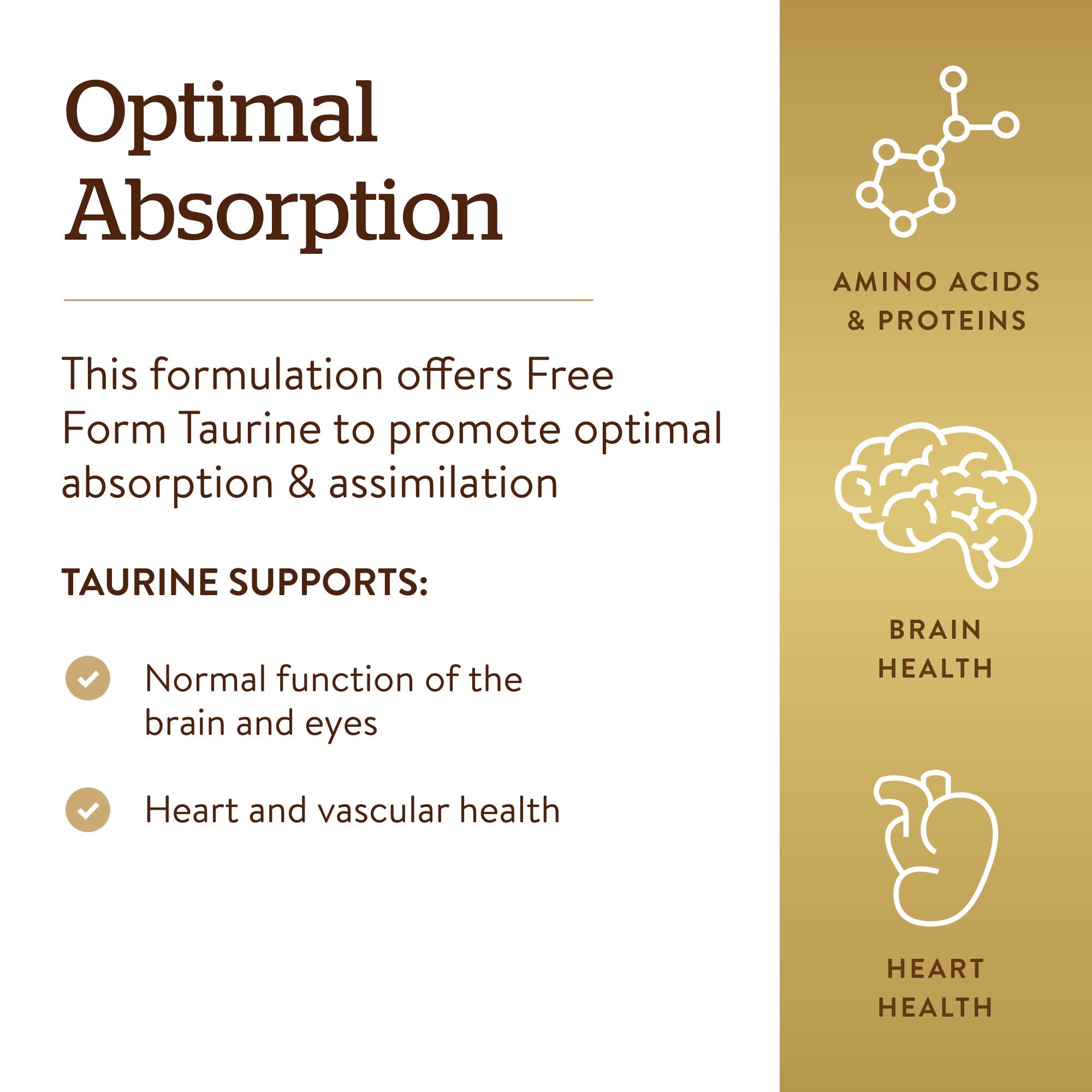 natural amino acids in Solgar Taurine