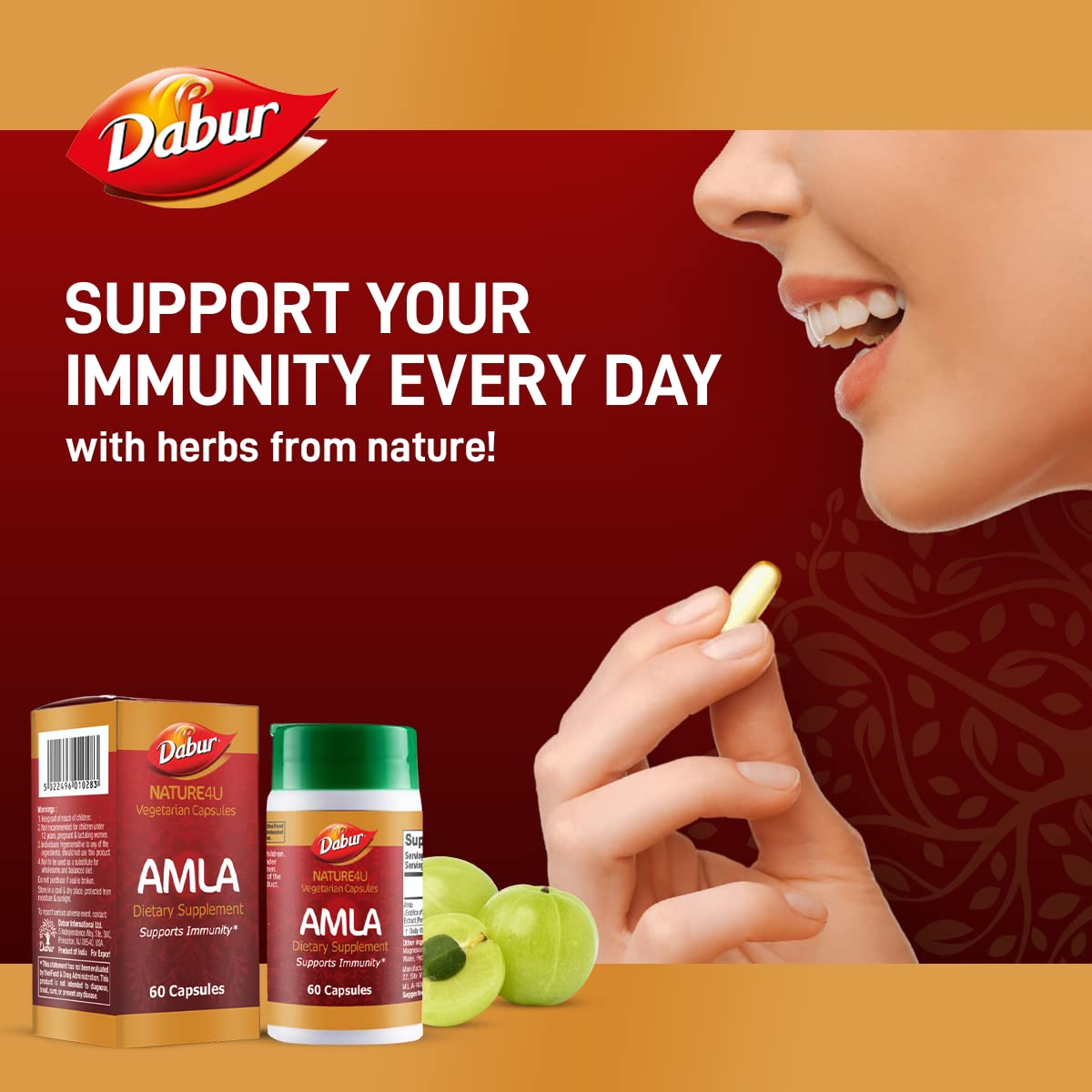 Natural Amla capsules for wellness