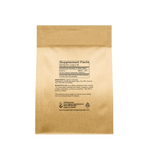 natural antacid calcium carbonate powder