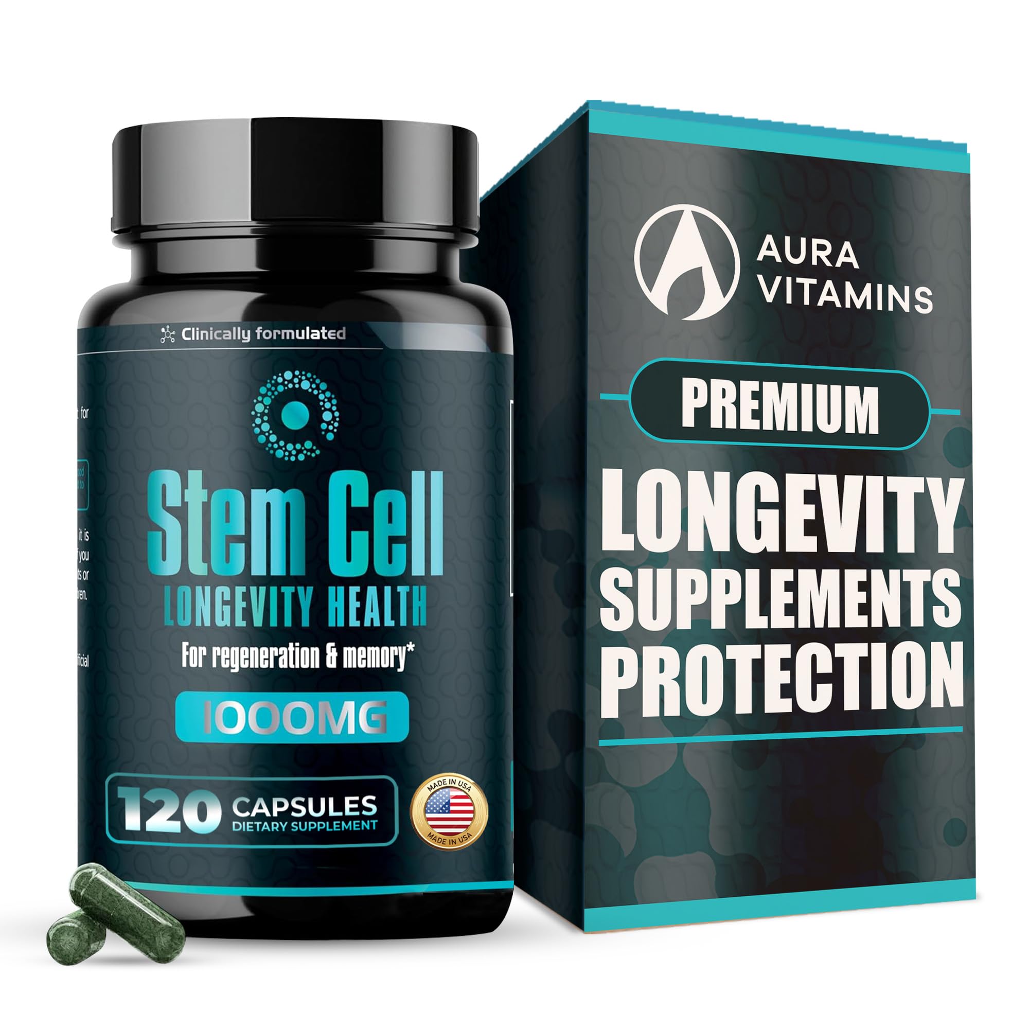 Natural anti-aging spirulina capsules