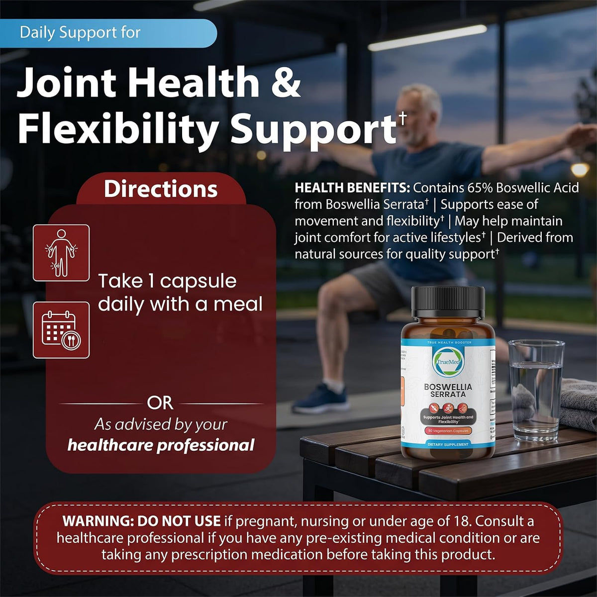 Natural anti-inflammatory Boswellia capsules