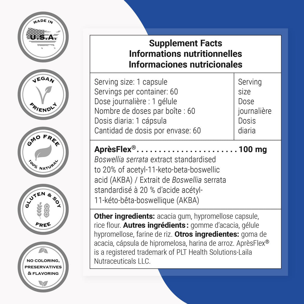 Natural anti-inflammatory Boswellia supplement