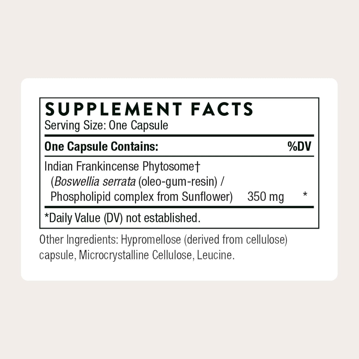 natural anti-inflammatory Boswellia supplement