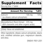 Natural anti-inflammatory Boswellia supplement