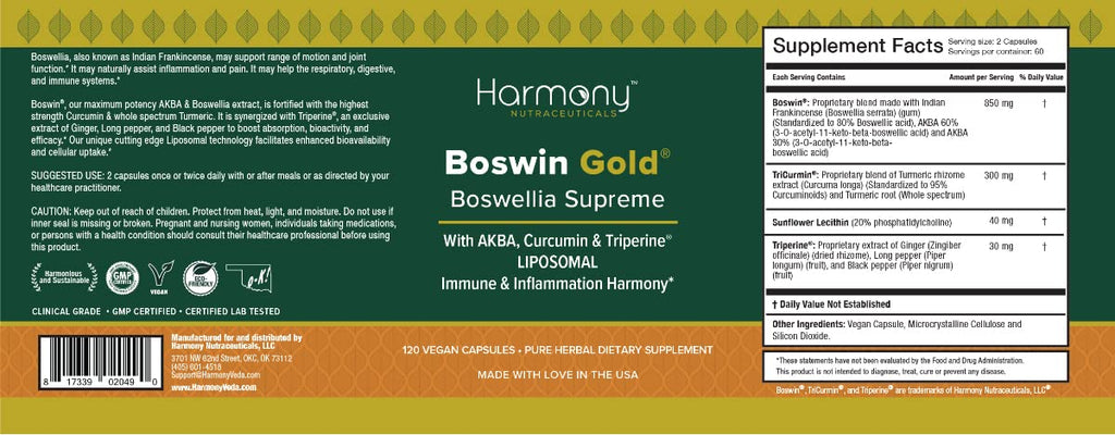 Natural anti-inflammatory Boswellia supplement