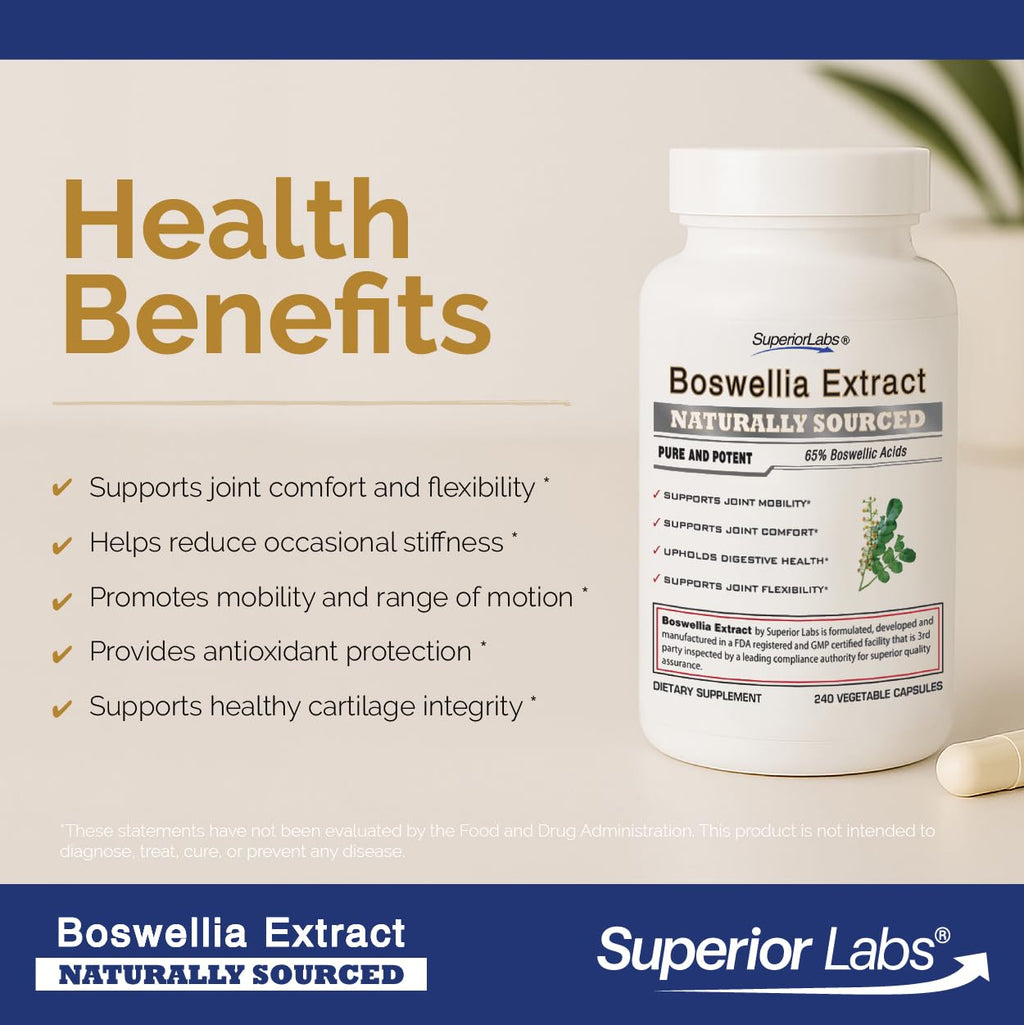 Natural anti-inflammatory Boswellia supplement