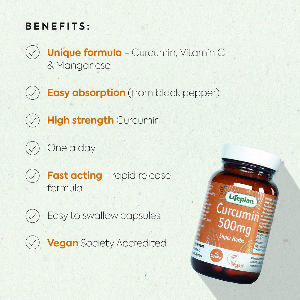 natural anti-inflammatory curcumin supplement