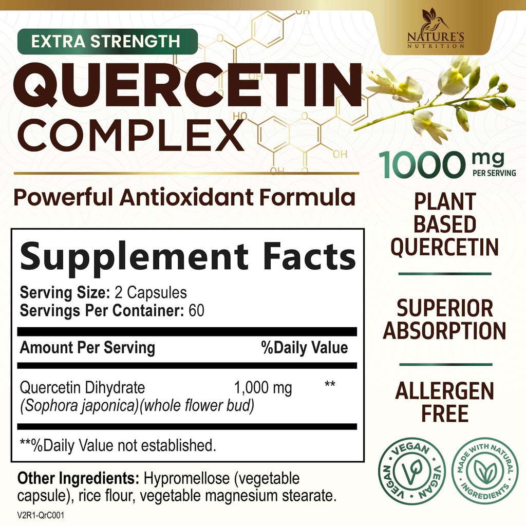 Natural anti-inflammatory quercetin capsules