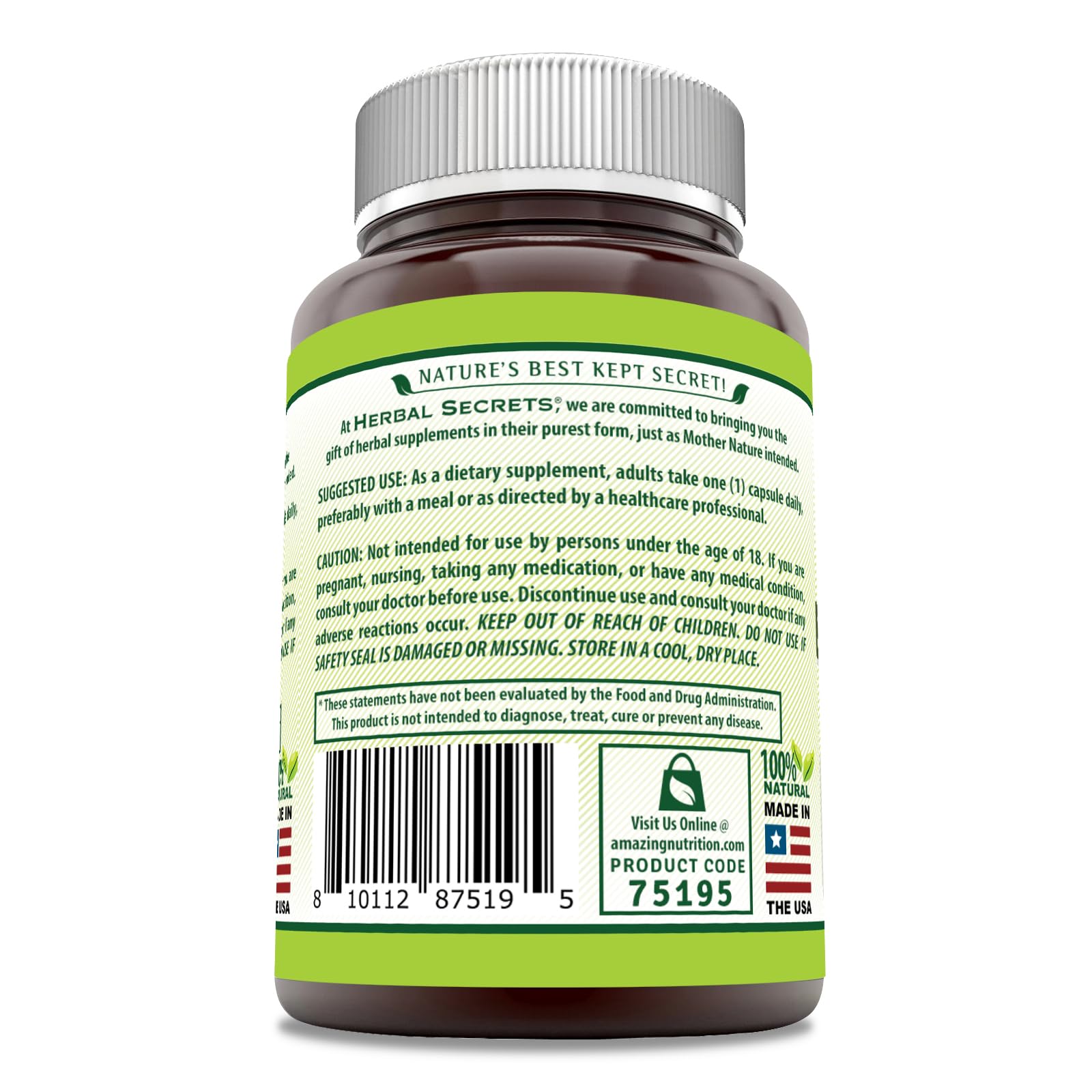 Natural anti-inflammatory supplement capsules