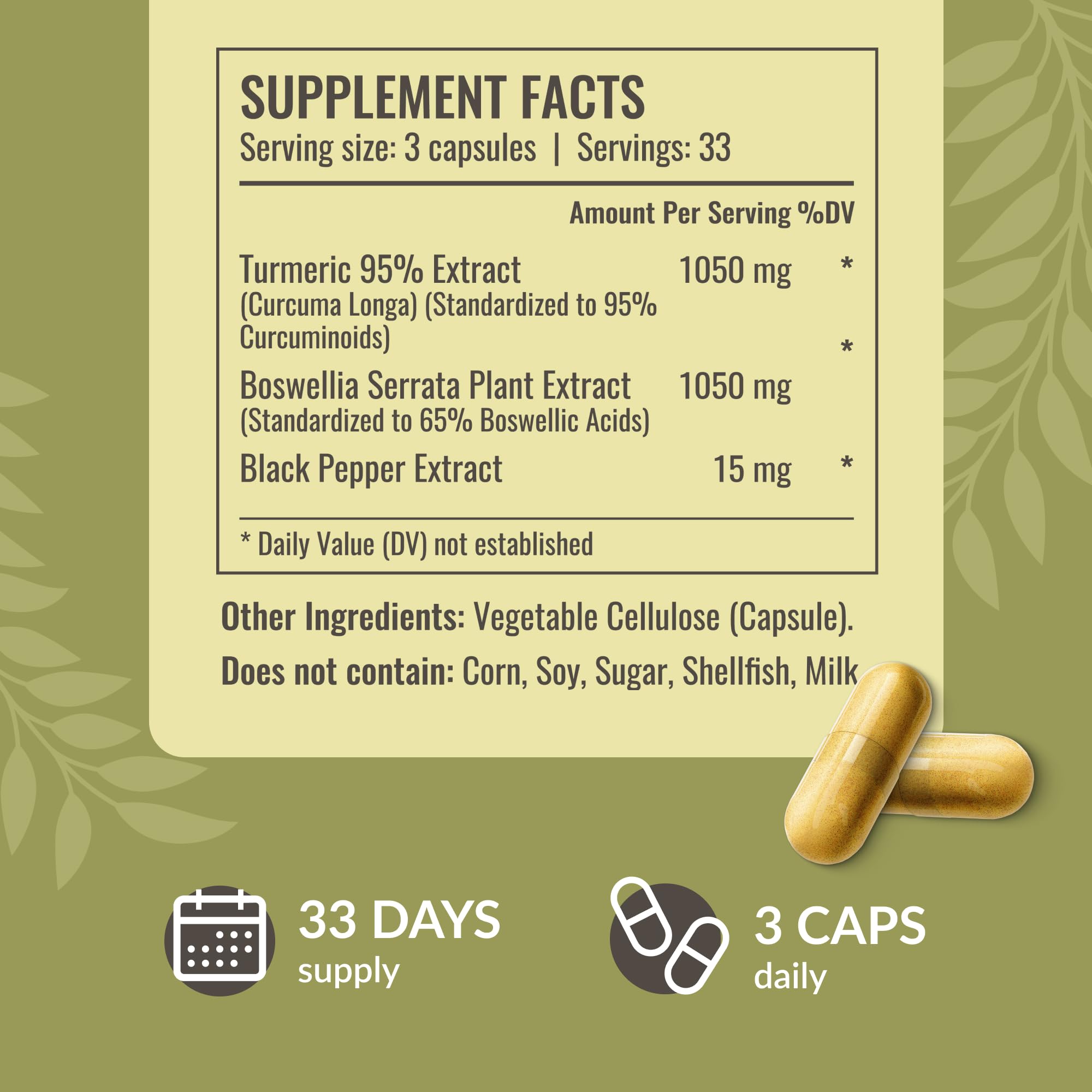 natural anti-inflammatory turmeric capsules
