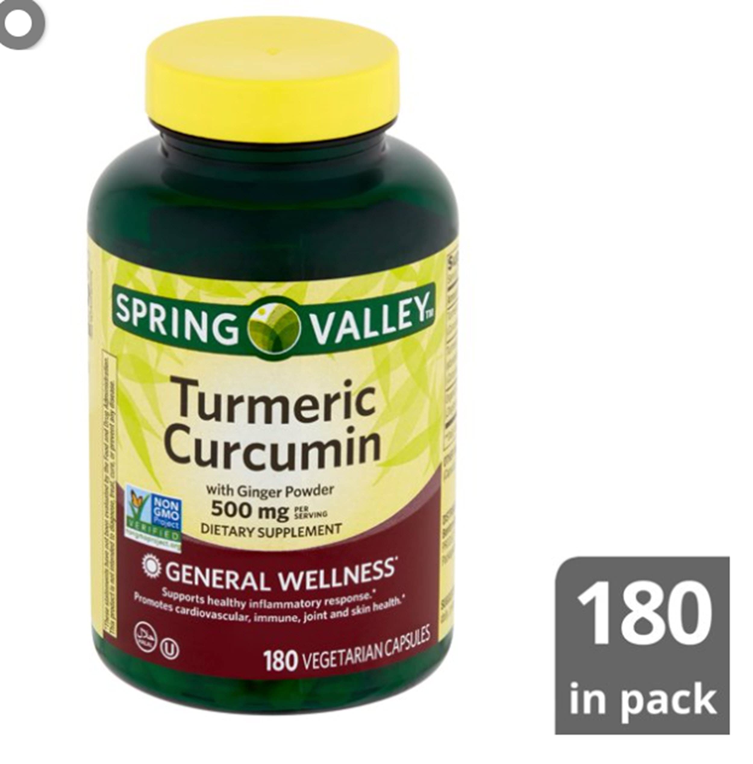 Natural anti-inflammatory turmeric capsules
