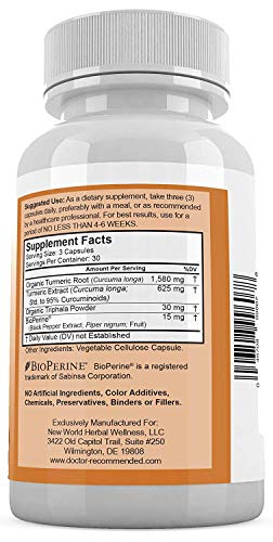 natural anti-inflammatory turmeric capsules