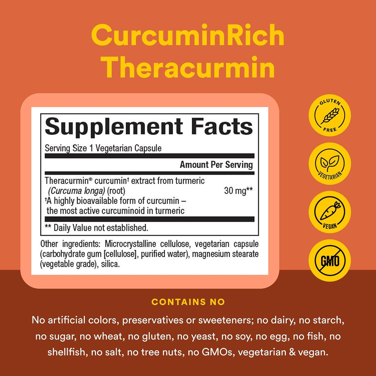 Natural anti-inflammatory turmeric capsules
