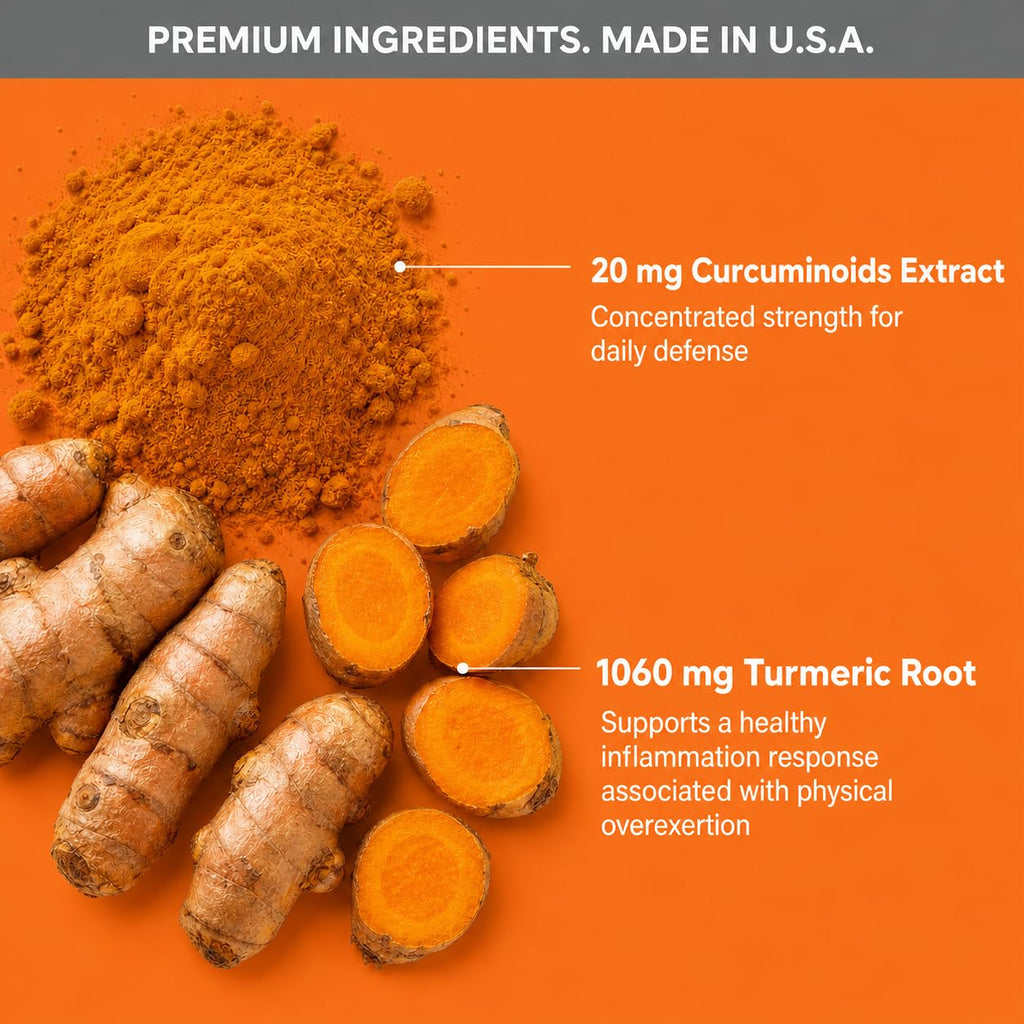 Natural anti-inflammatory turmeric capsules