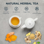 Natural anti-inflammatory turmeric ginger tea