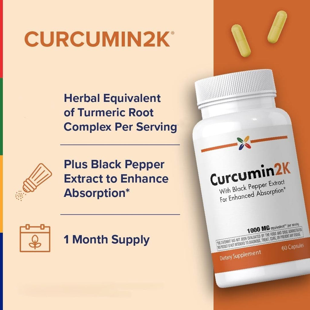 Natural anti-inflammatory turmeric supplement
