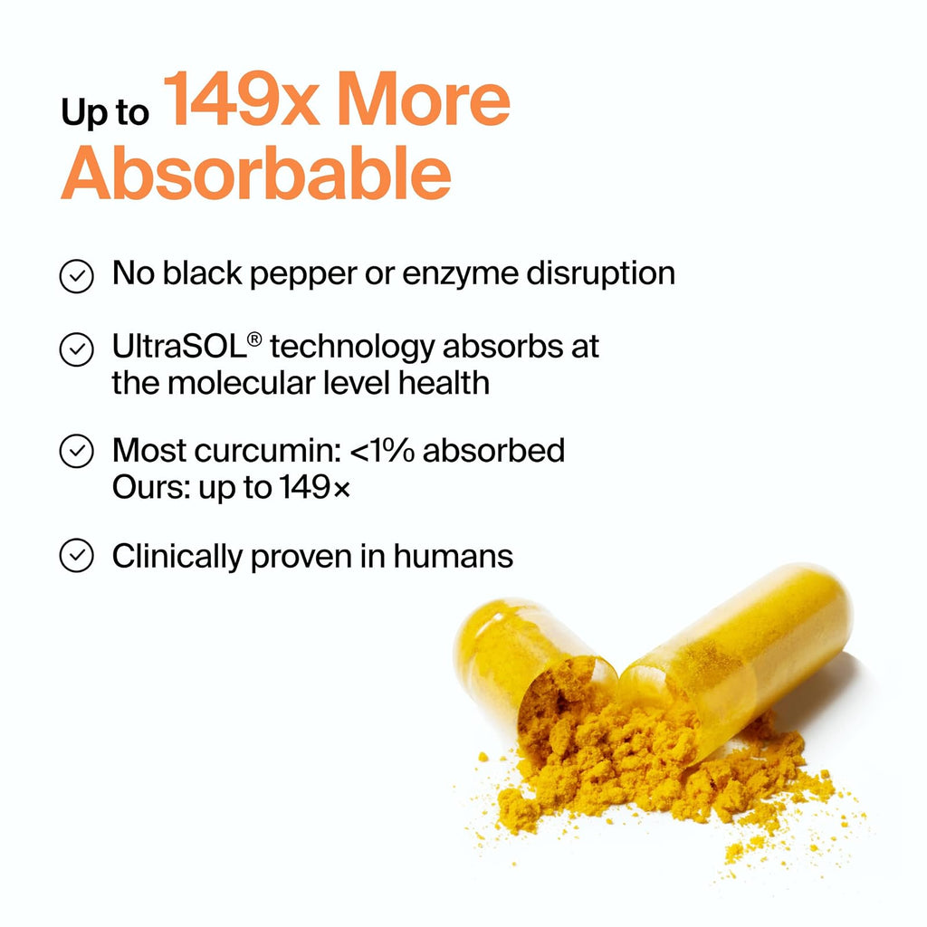 Natural anti-inflammatory turmeric supplement