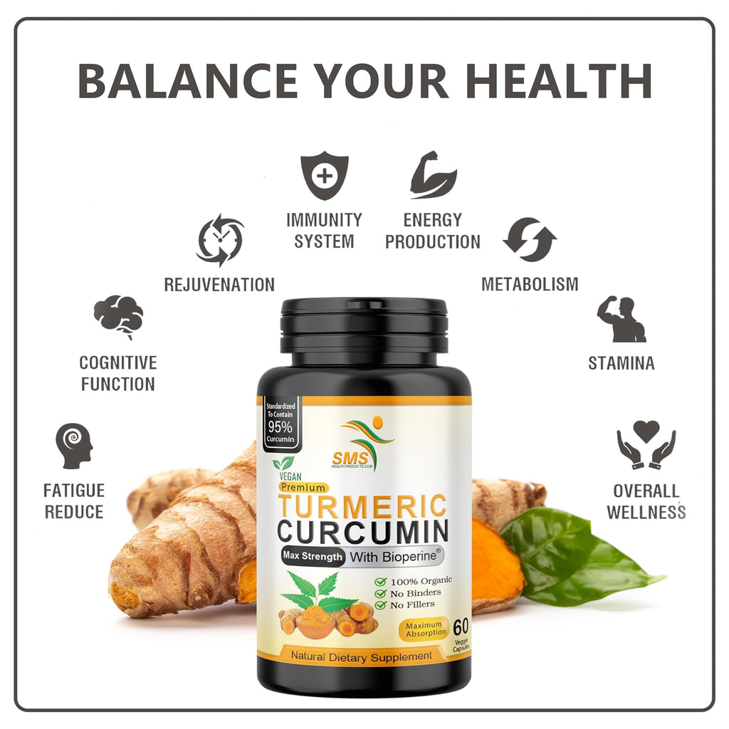 Natural anti-inflammatory turmeric supplement
