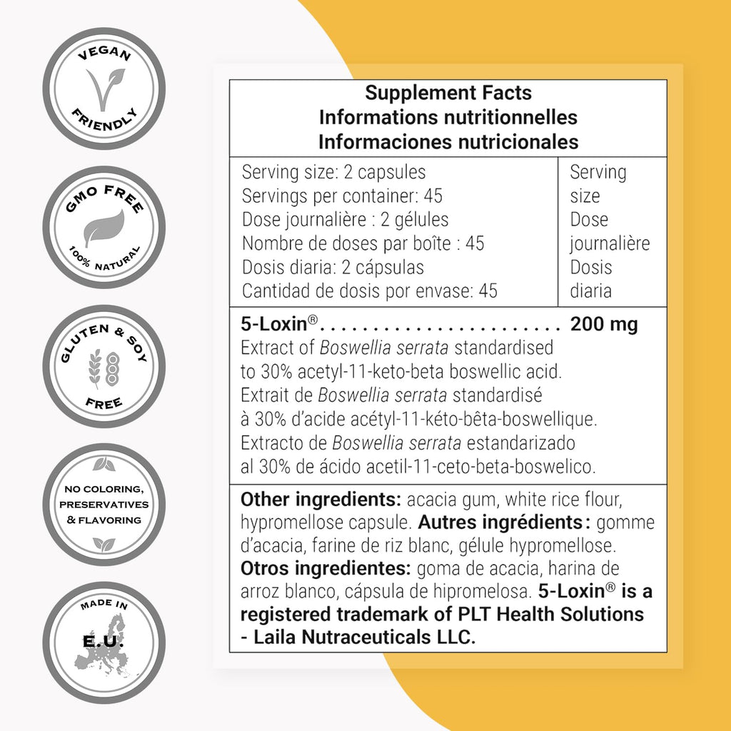 Natural anti-inflammatory turmeric supplement
