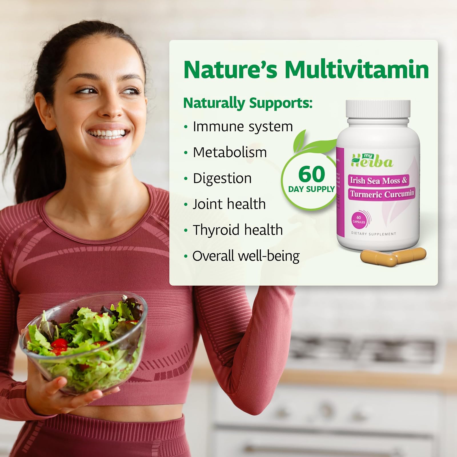 Natural anti-inflammatory turmeric supplement