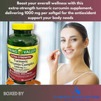 Natural anti-inflammatory turmeric supplement
