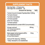 Natural anti-inflammatory turmeric supplement