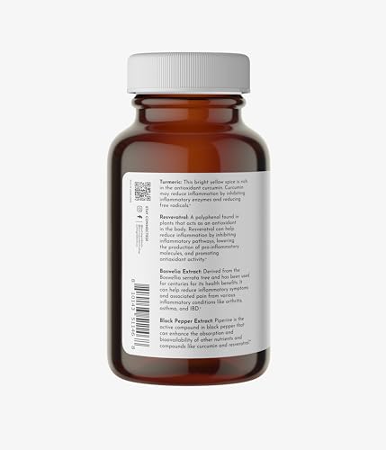 Natural anti-inflammatory turmeric supplement