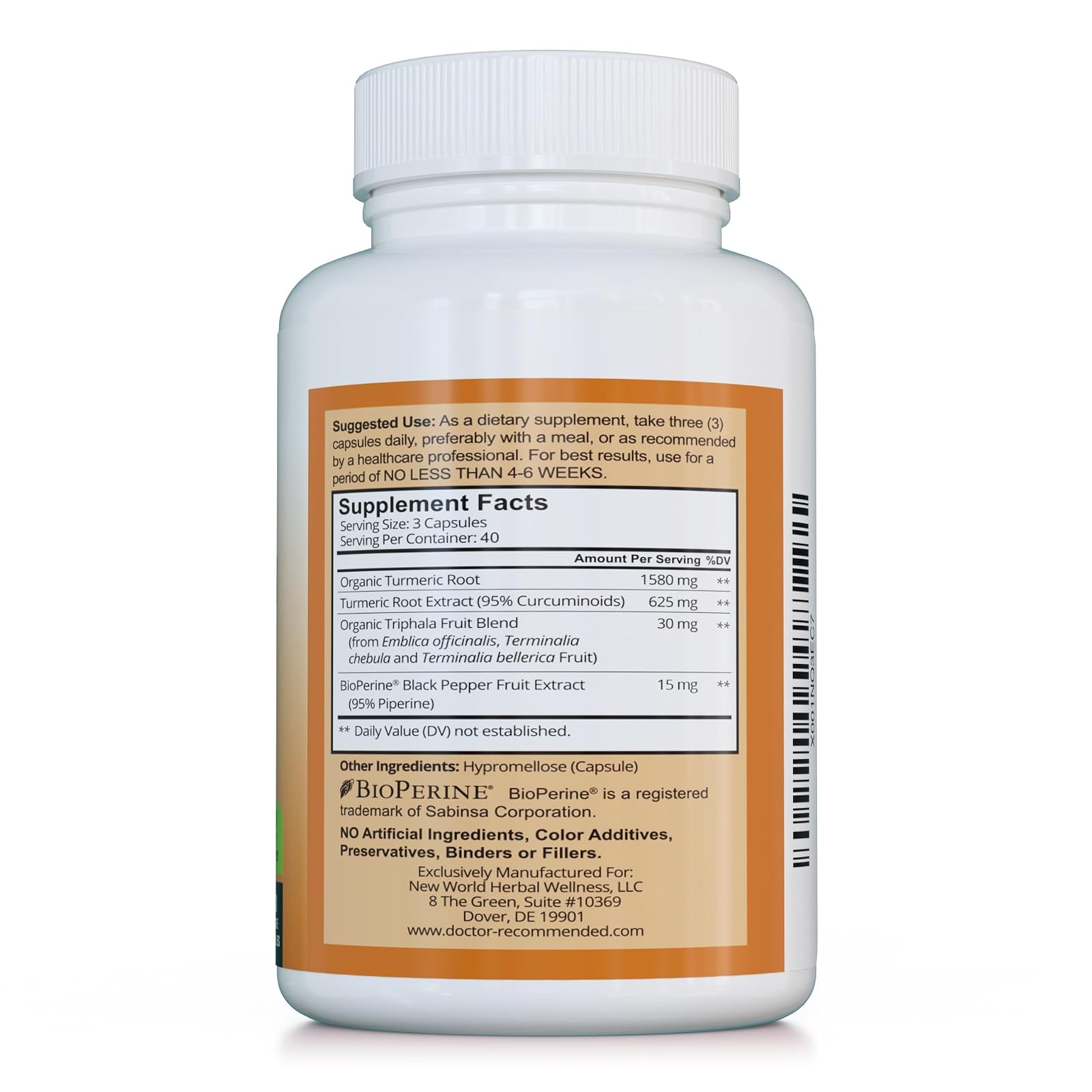 natural anti-inflammatory turmeric supplement