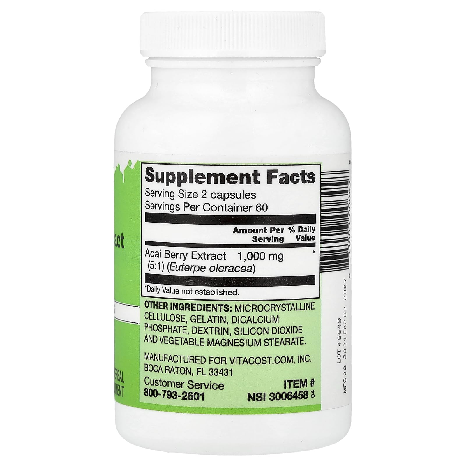 natural antioxidant acai berry extract