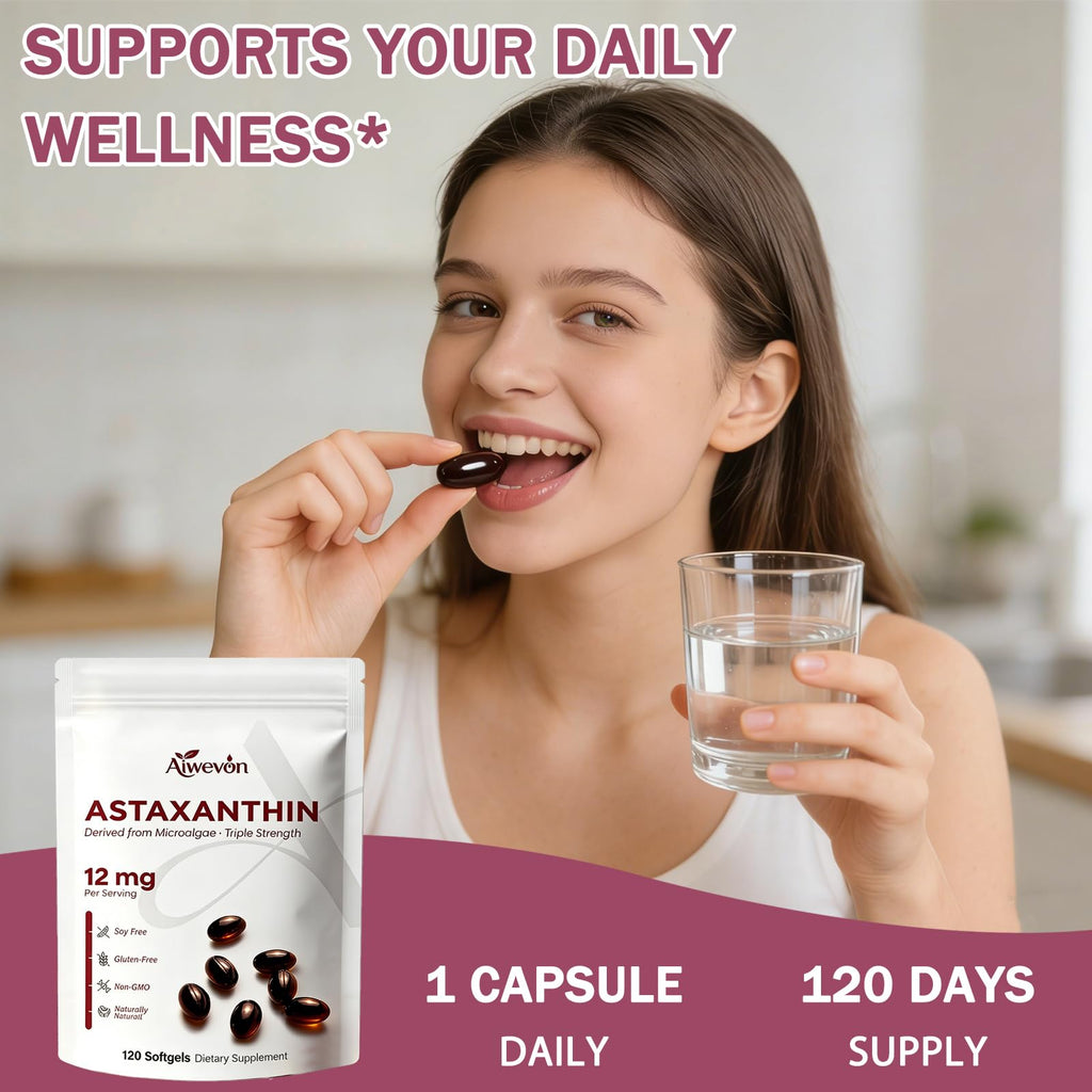 Natural antioxidant Astaxanthin benefits