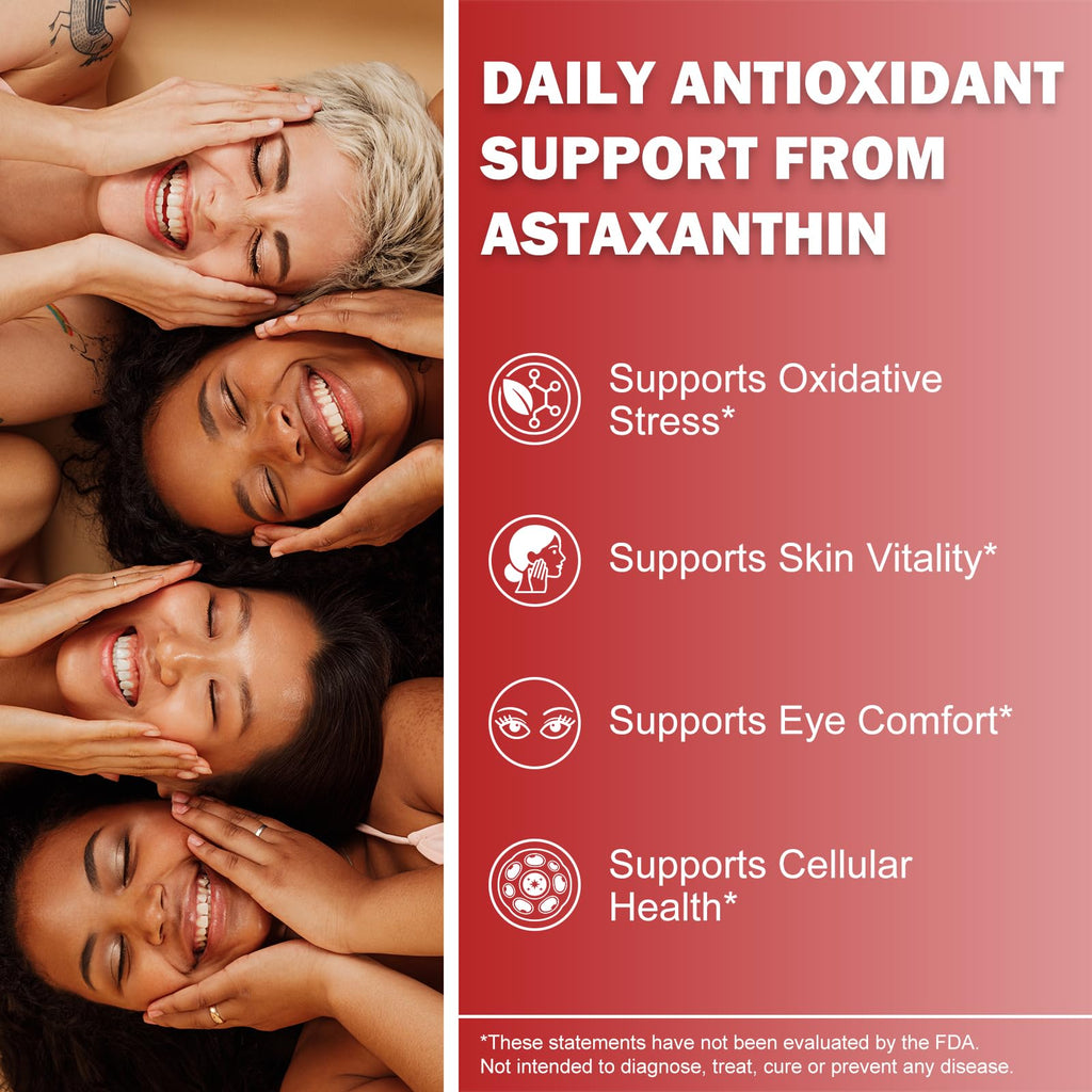 Natural antioxidant Astaxanthin benefits