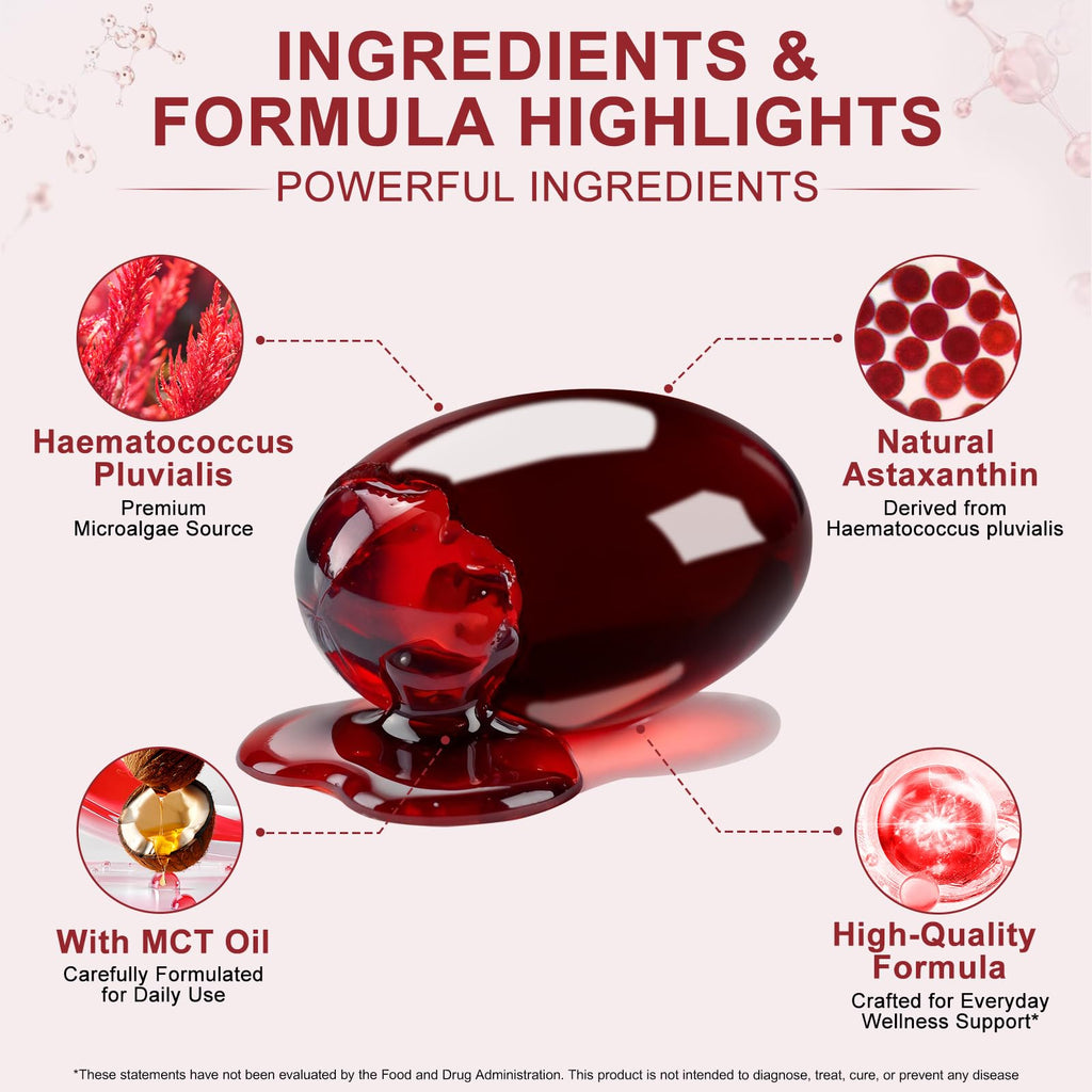Natural antioxidant Astaxanthin benefits