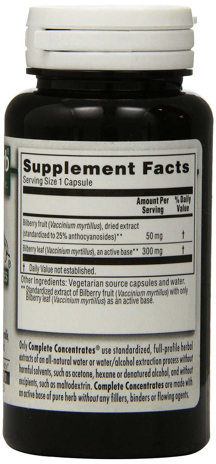 Natural antioxidant Bilberry capsules