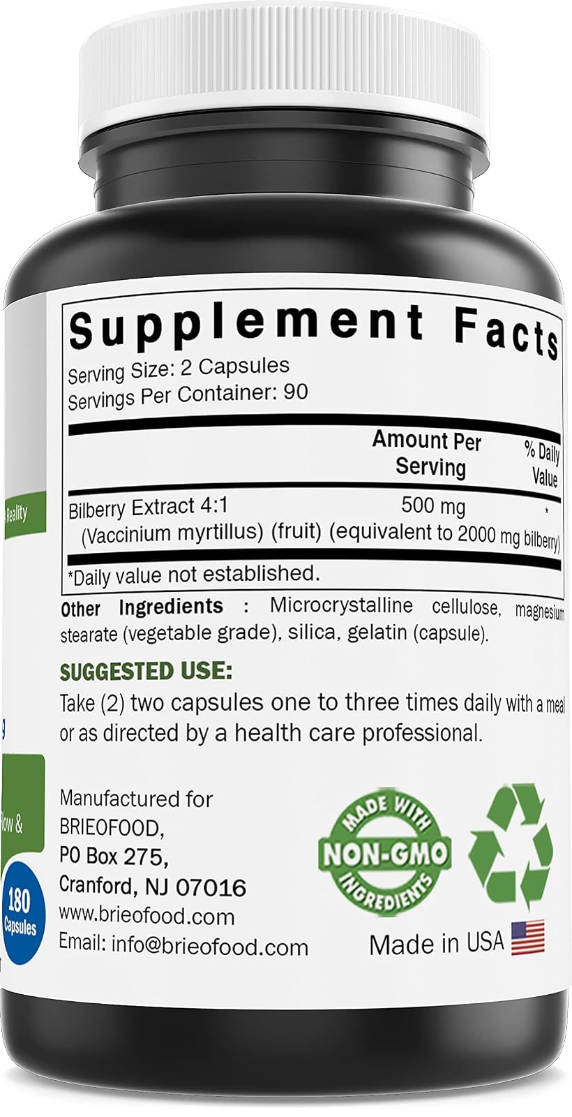 natural antioxidant bilberry extract