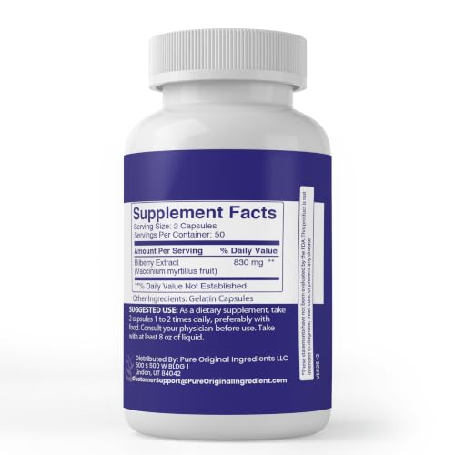 natural antioxidant bilberry supplement