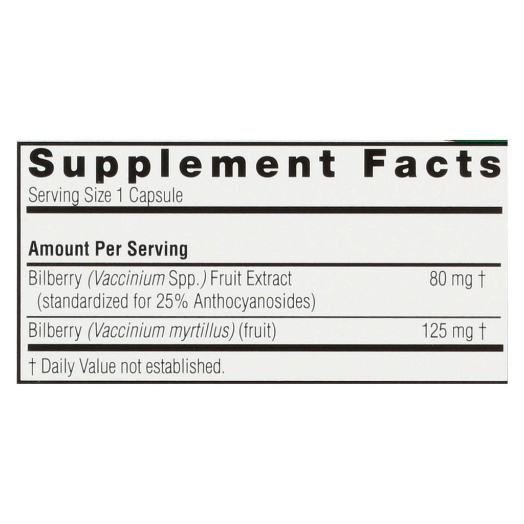 natural antioxidant bilberry supplement