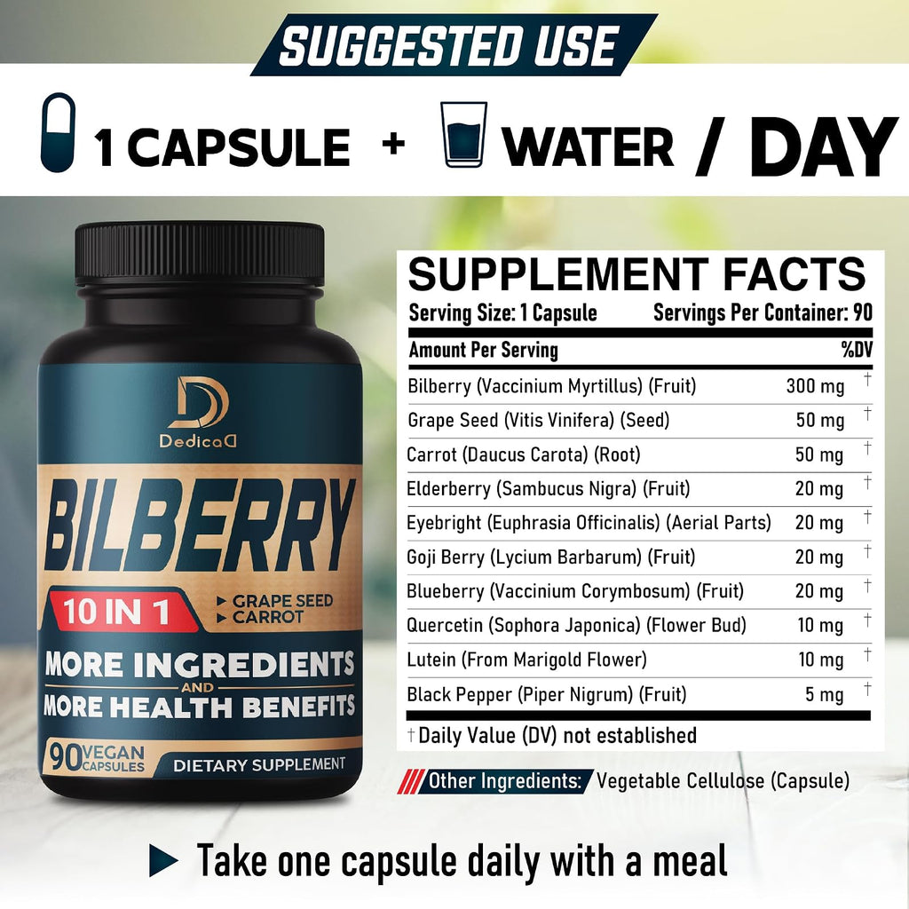 natural antioxidant bilberry supplement