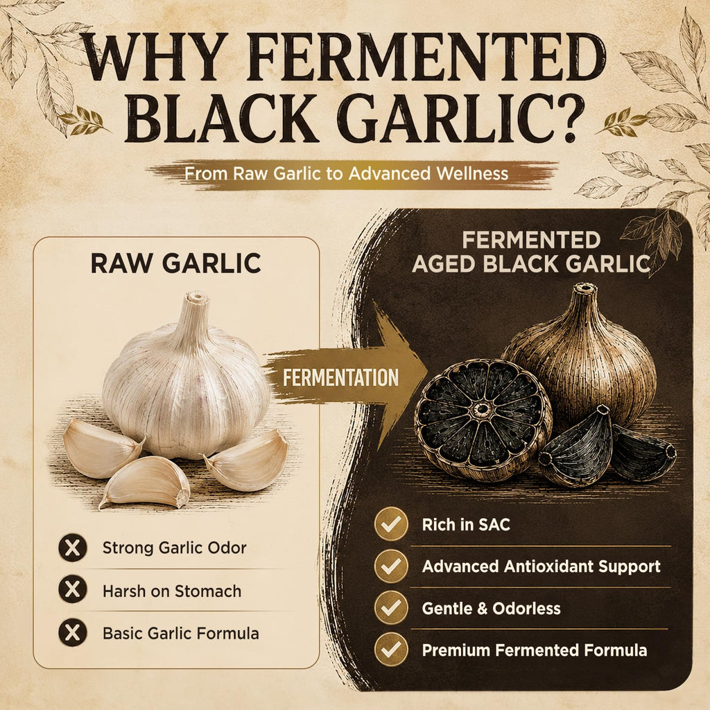 Natural antioxidant black garlic