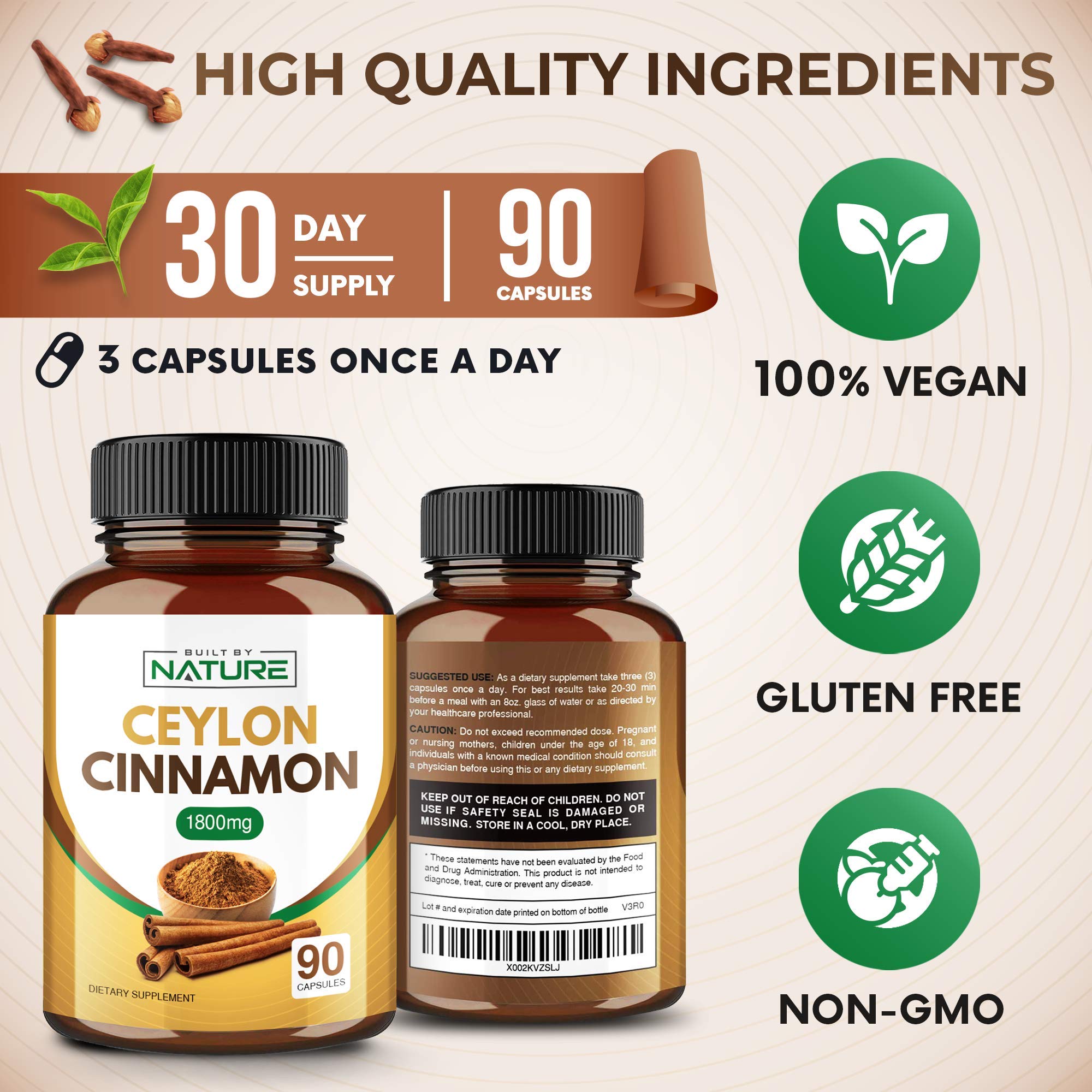 natural antioxidant cinnamon capsules