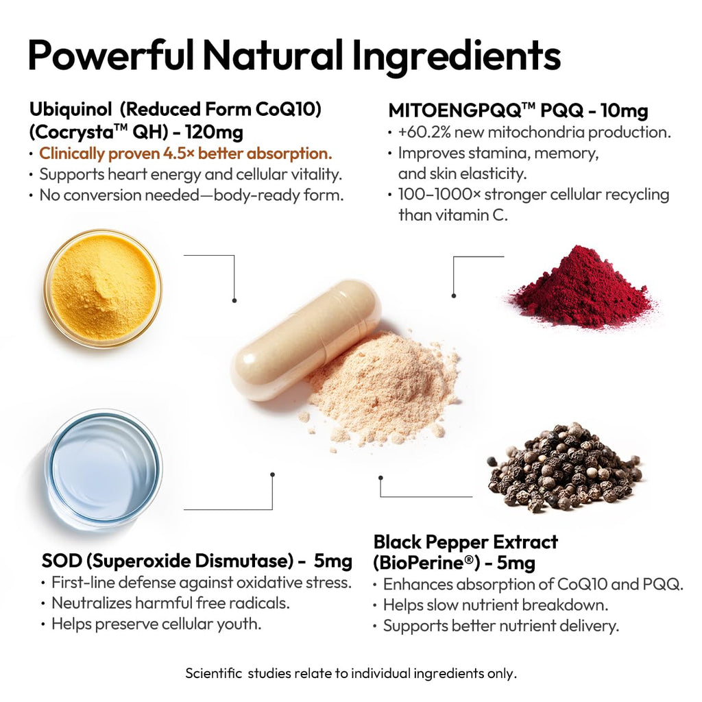 natural antioxidant CoQ10 benefits