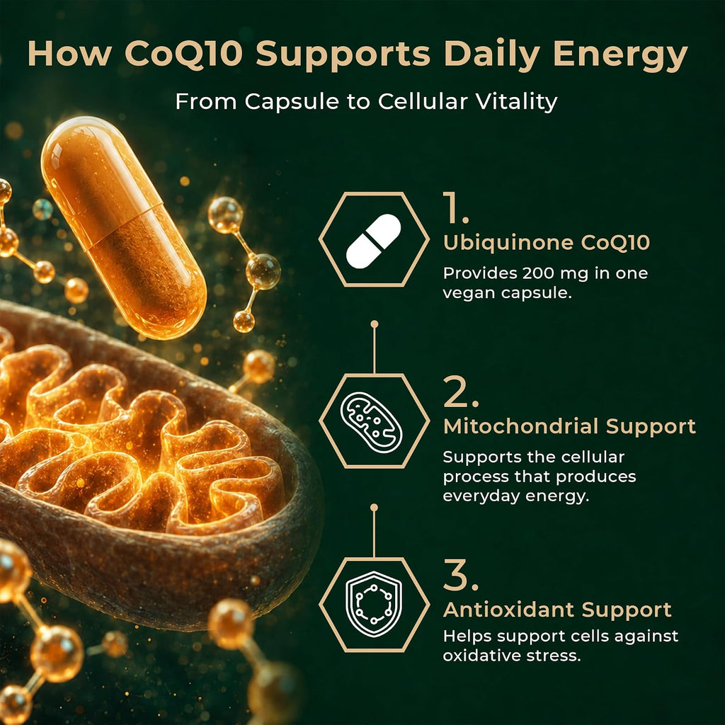 natural antioxidant CoQ10 capsules