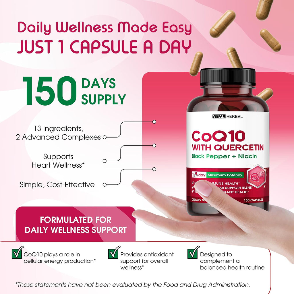 Natural antioxidant CoQ10 formula