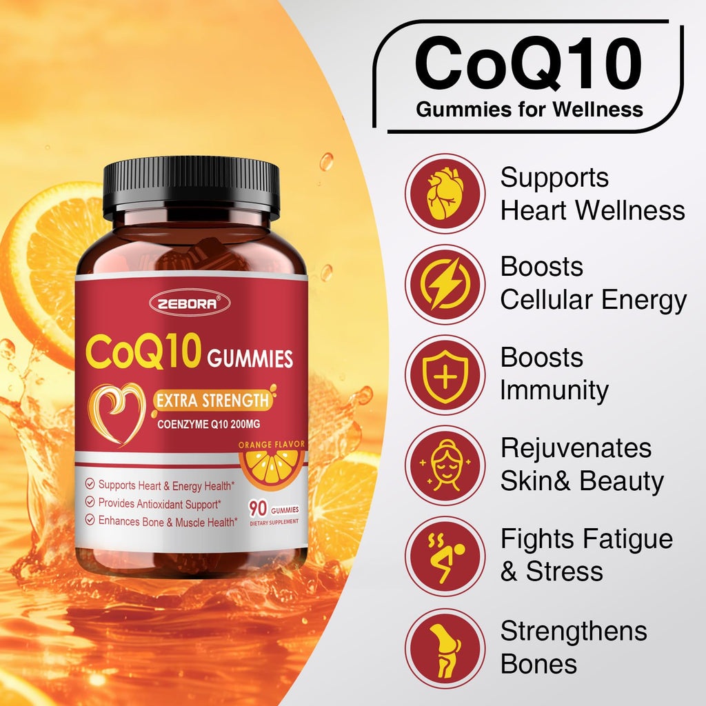 Natural antioxidant CoQ10 gummies