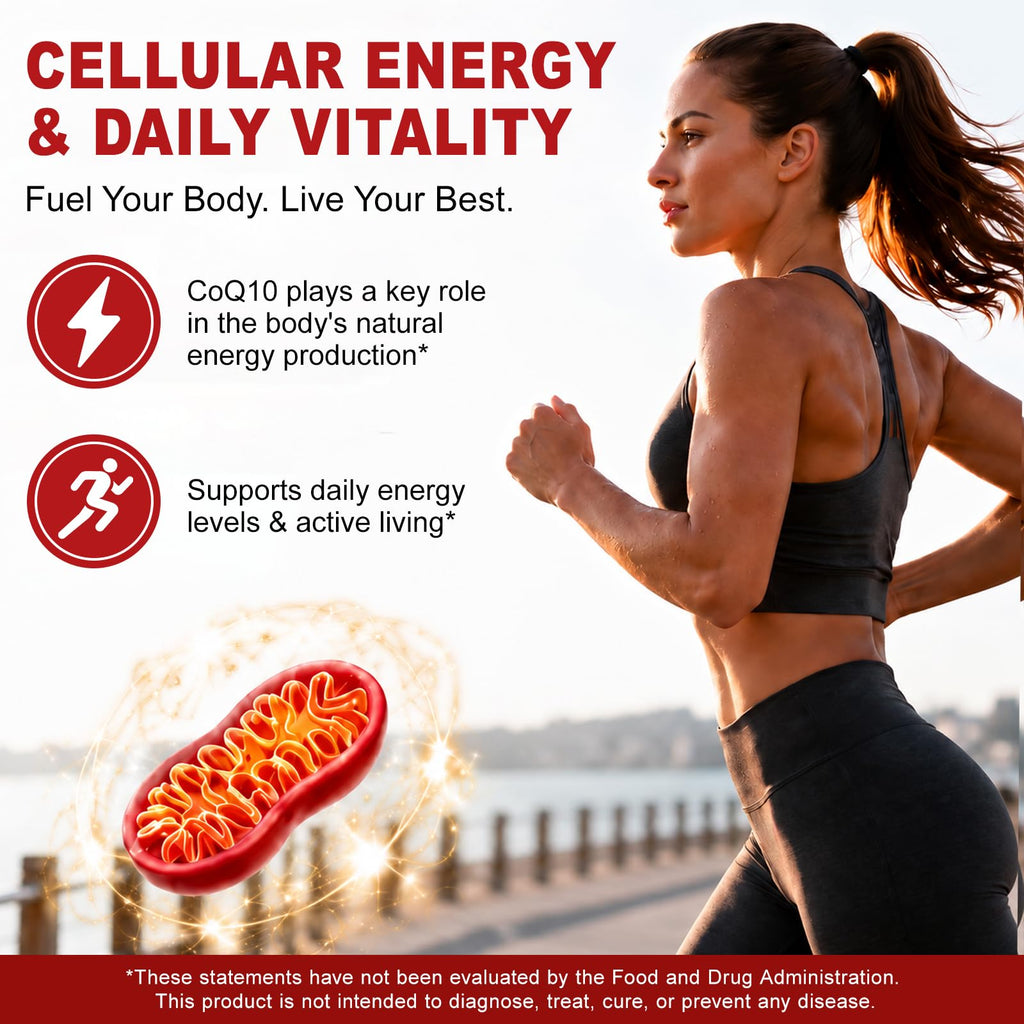 Natural antioxidant CoQ10 supplement