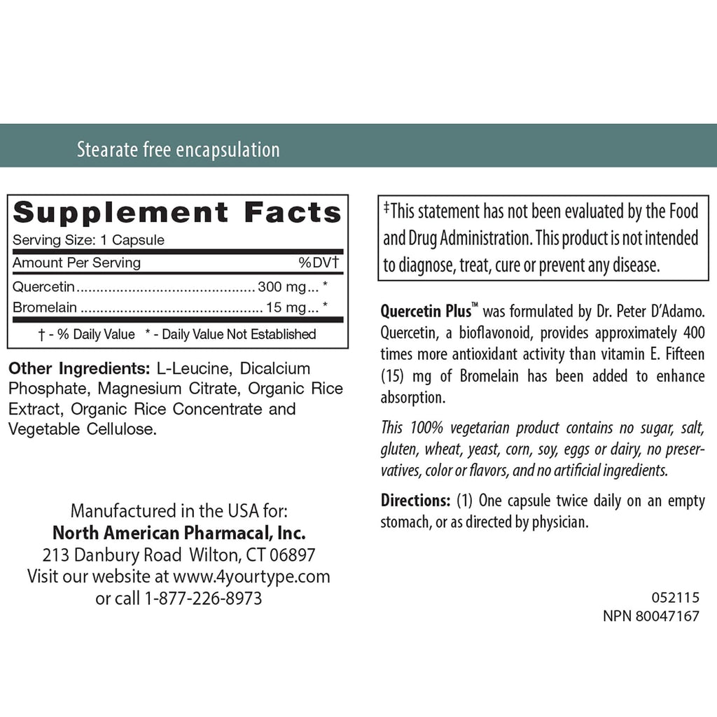 natural antioxidant D'Adamo Quercetin